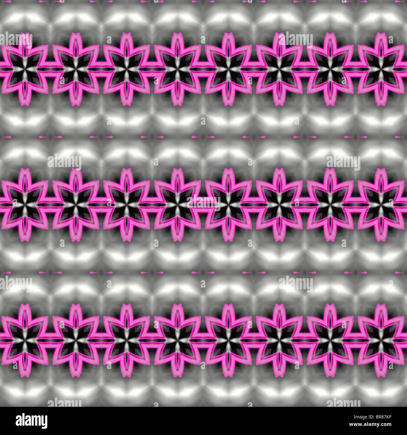 Flower type pattern in purple and white Stock Photo - Alamy