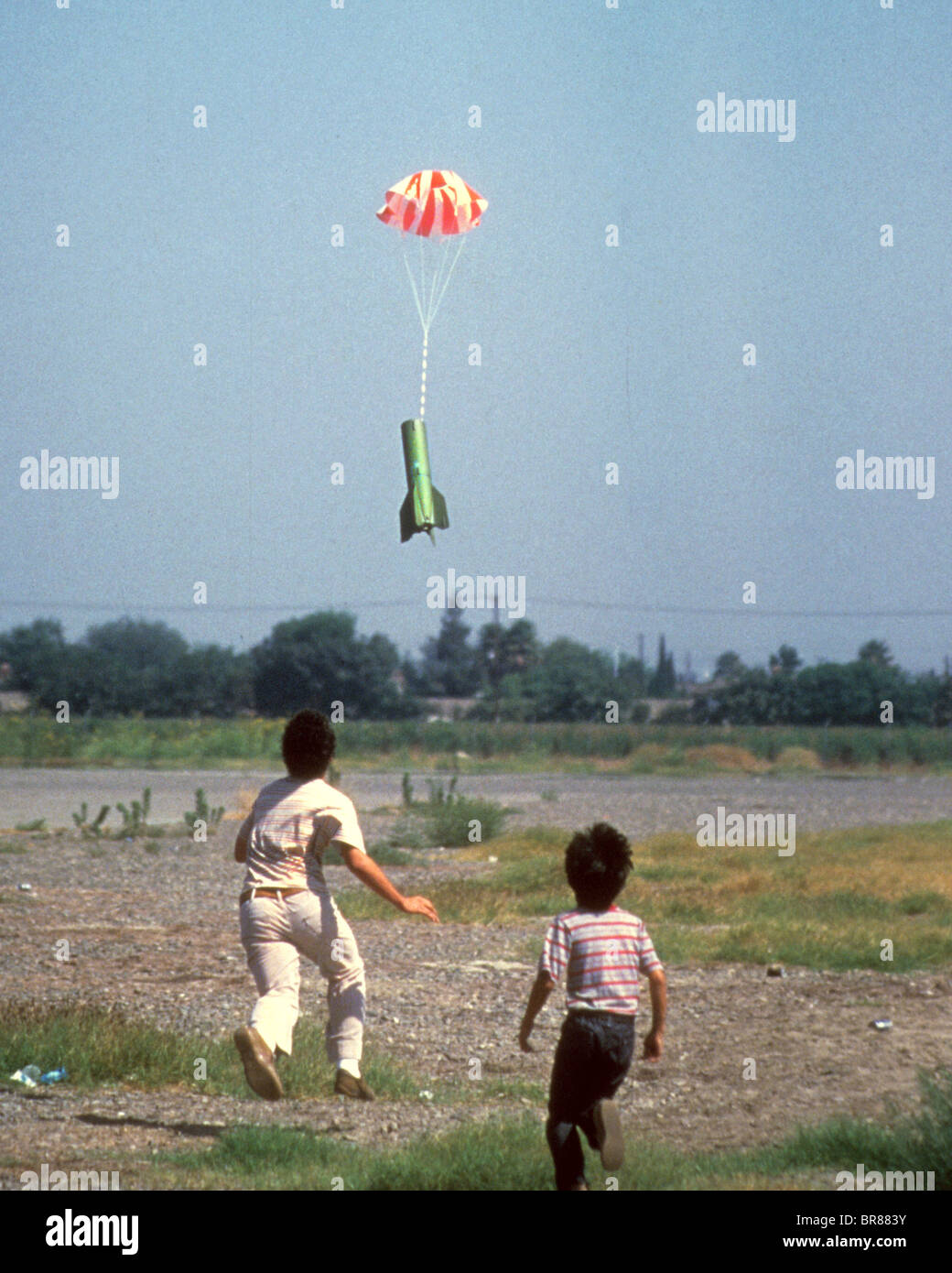 Father boy model rocket hi-res stock photography and images - Alamy