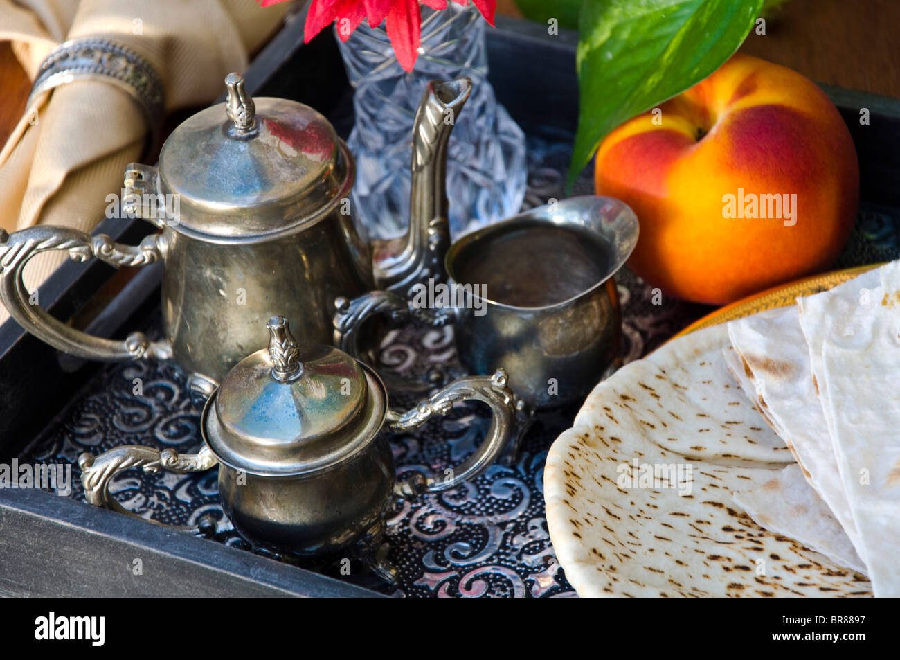 Sterling Silver Tea Service Stock Photo - Alamy