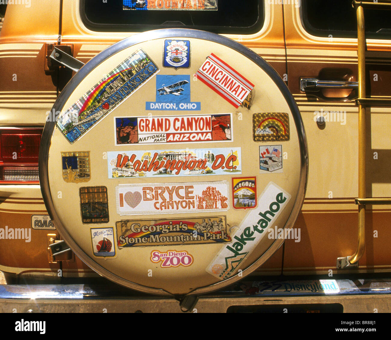 bumper travel sticker label sign sight site place visit state country ...