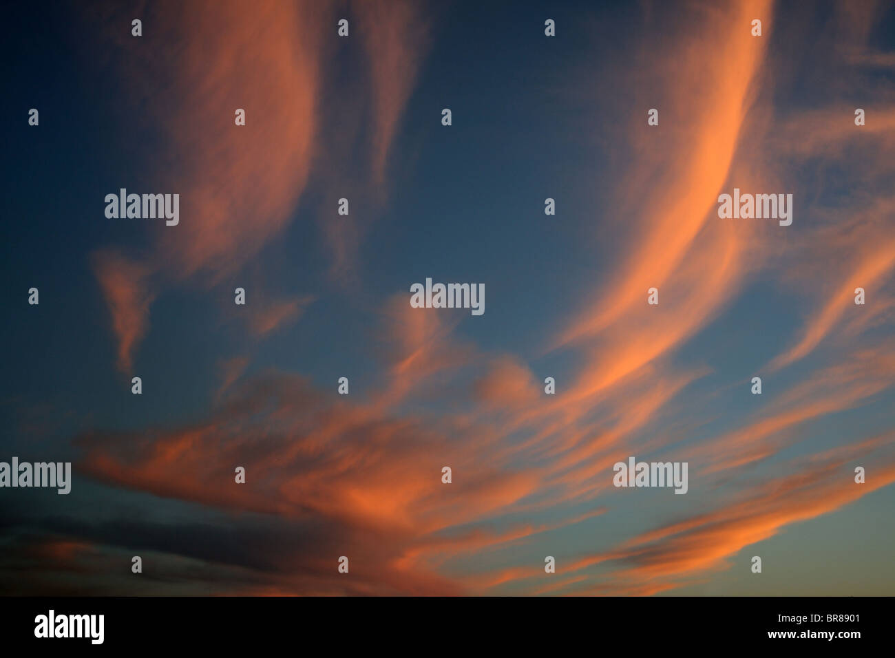 colorful dramatic sky with cloud at sunset Stock Photo - Alamy