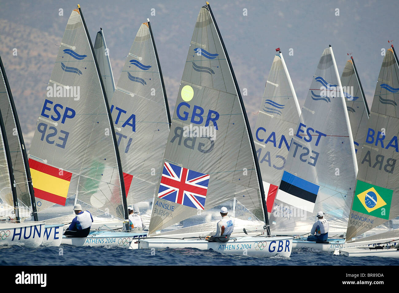 Ben Ainslie, Men's Finn Gold Medalist, competing in the Men's Finn ...