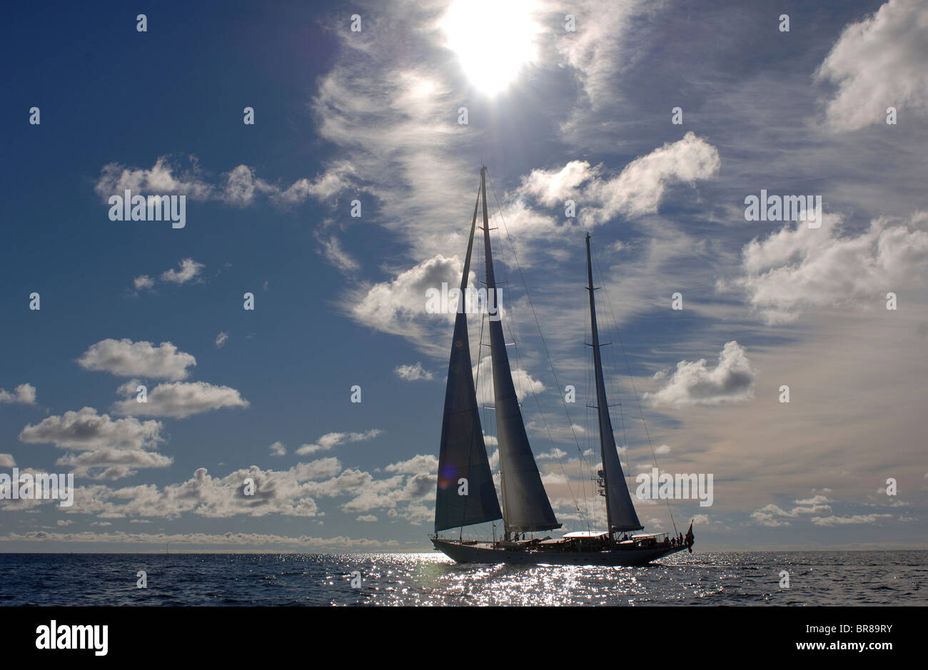 180ft superyacht adele sailing in hi-res stock photography and images ...
