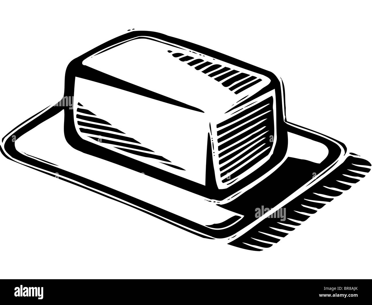 Block of butter Black and White Stock Photos & Images - Alamy