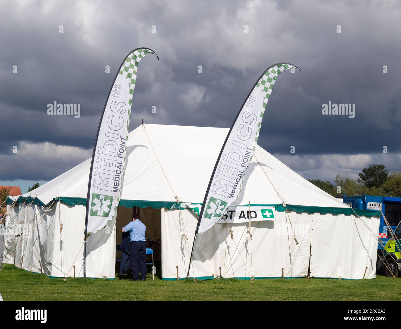 Large First Aid or Medical Point tent run by Medics UK at the Stokesley ...