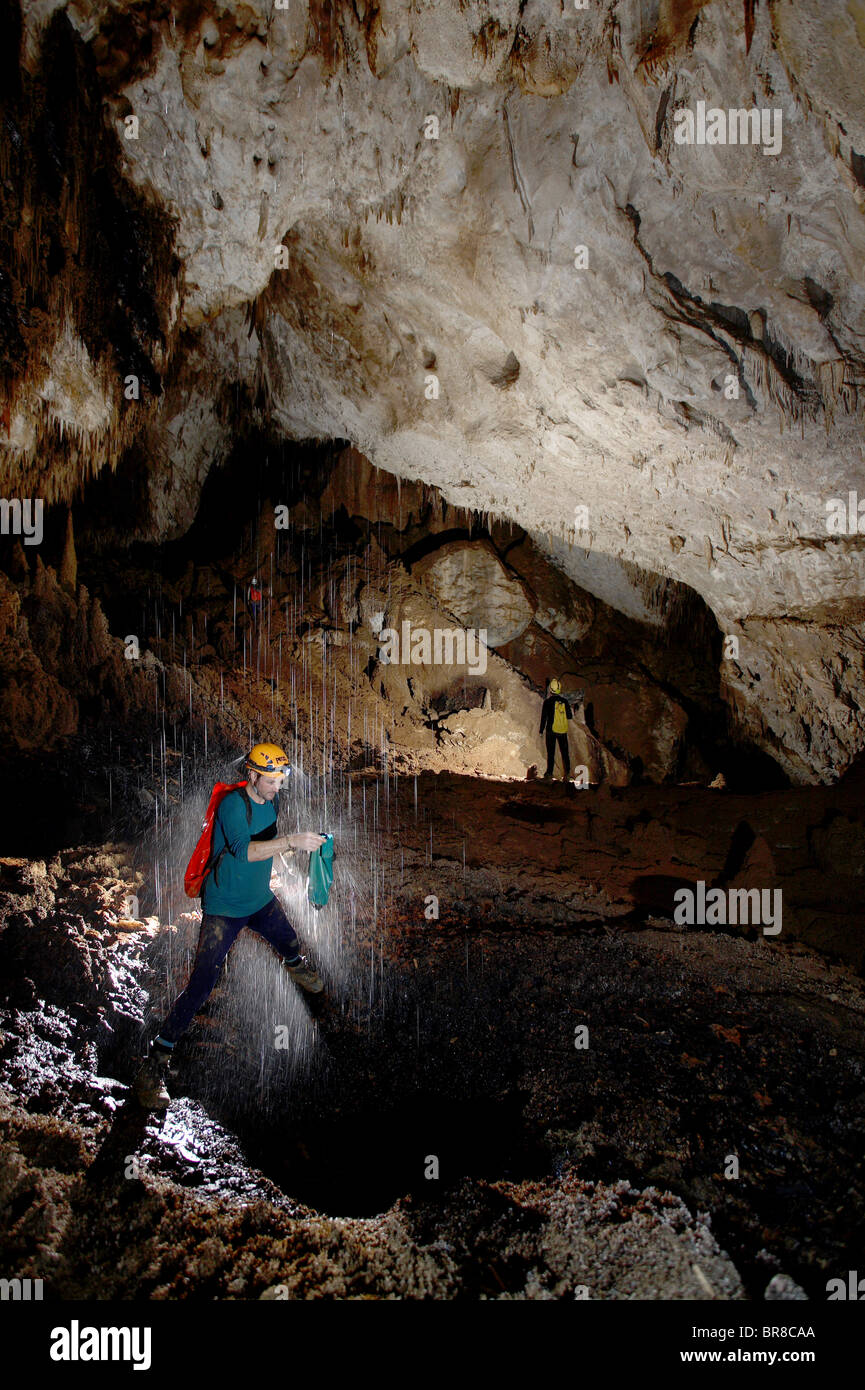 A small inlet of water from the roof of one particular passage provides ...