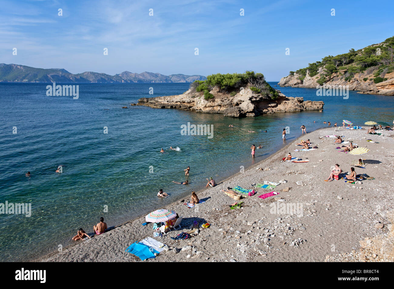 S´illot beach. Alcudia. Mallorca Island. Spain Stock Photo - Alamy