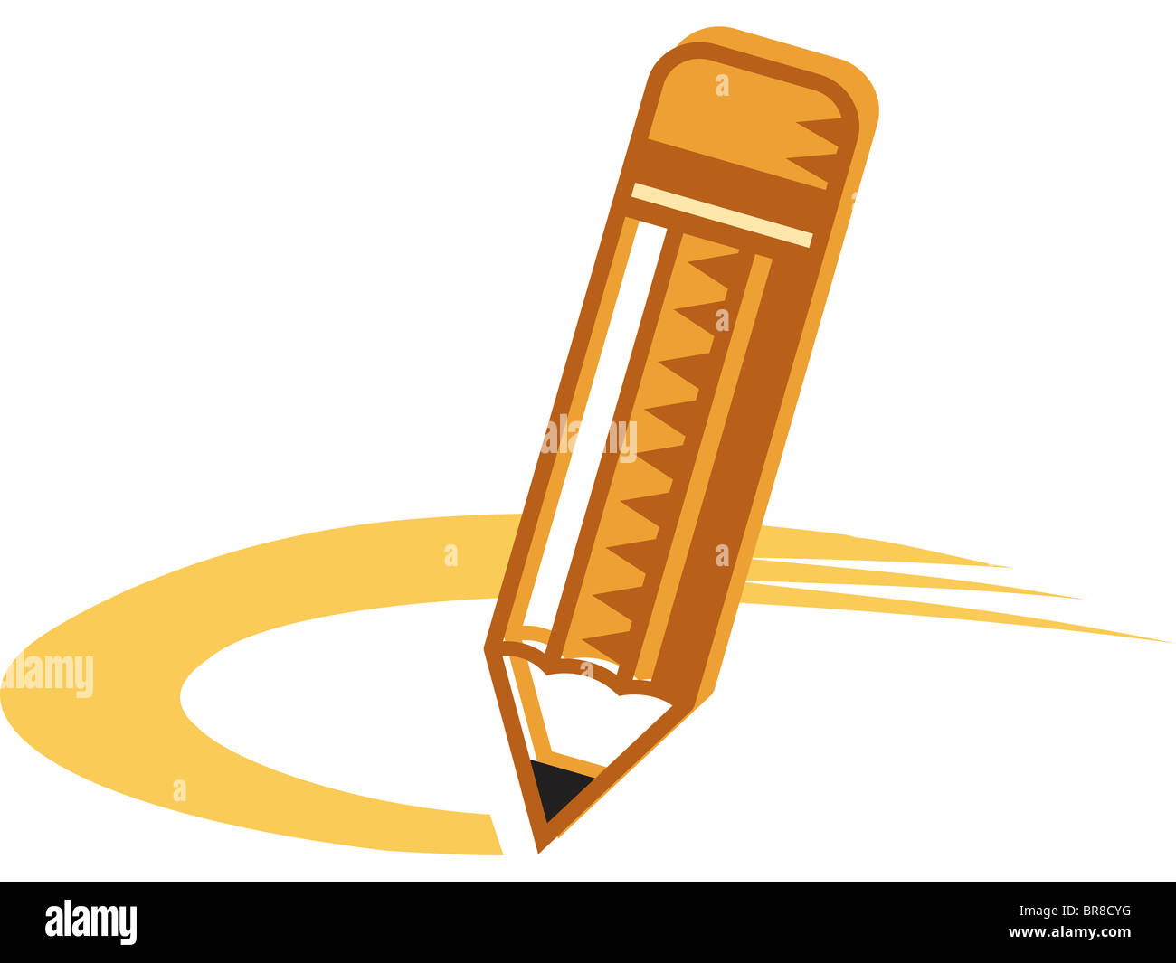 A pencil writing Stock Photo - Alamy