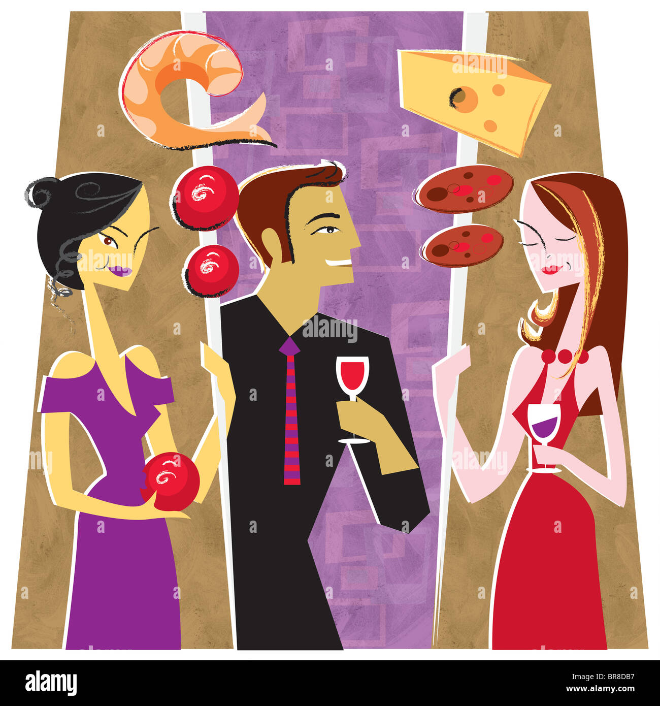 Cocktail Party Illustration