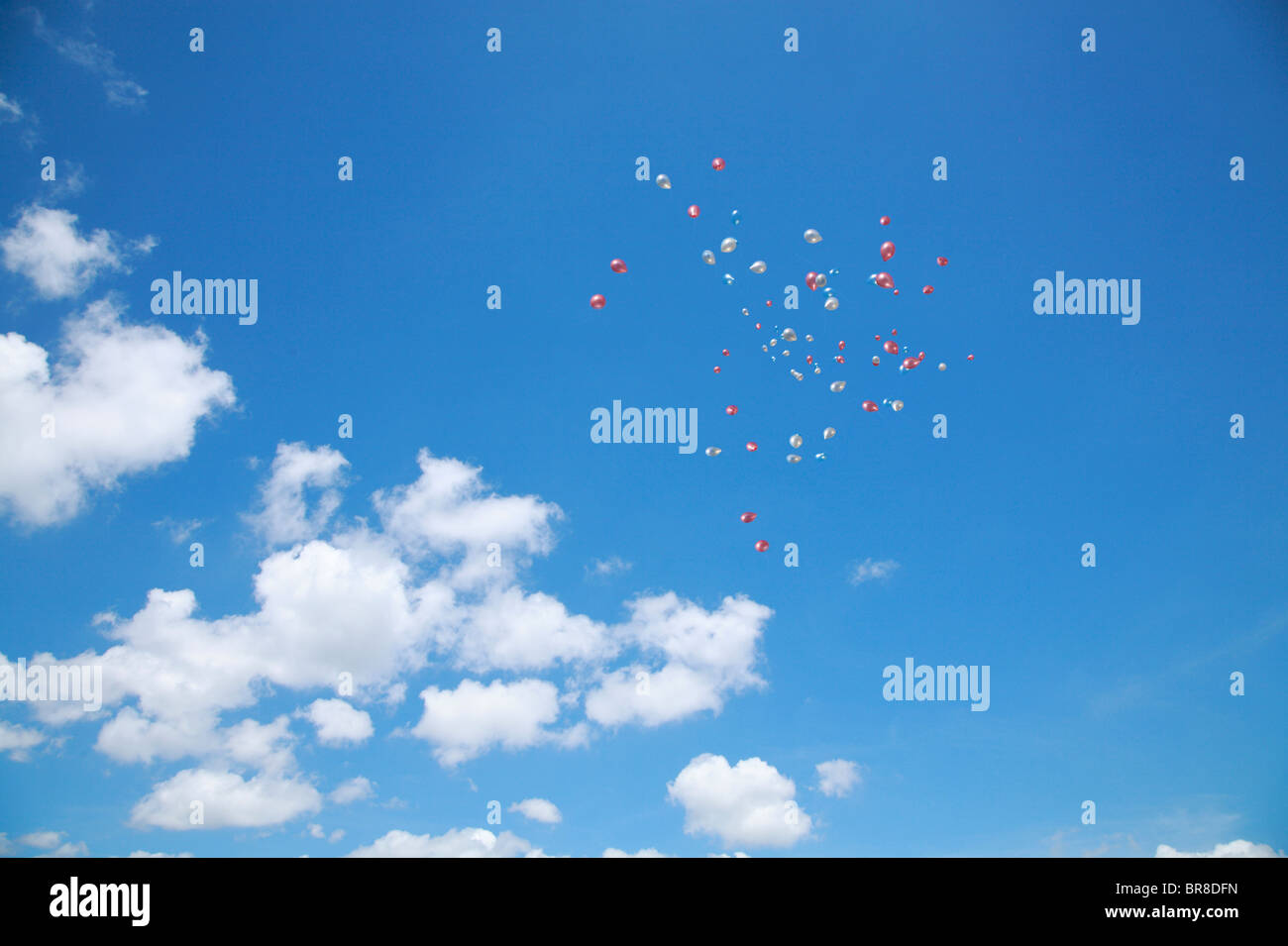 Balloons in the sky Stock Photo - Alamy