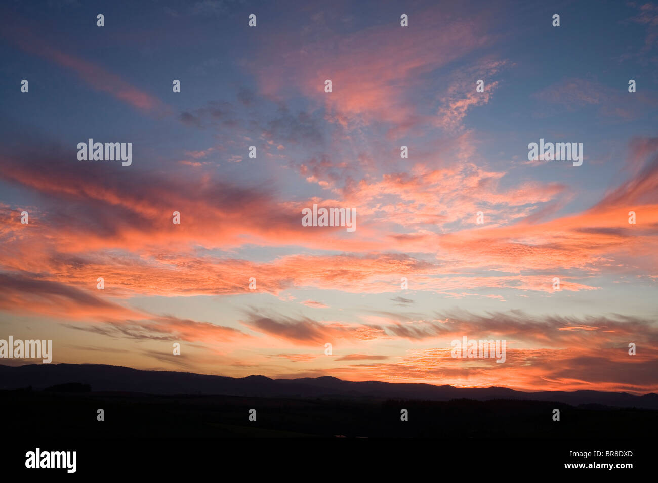 Mountain Range at dawn Stock Photo - Alamy