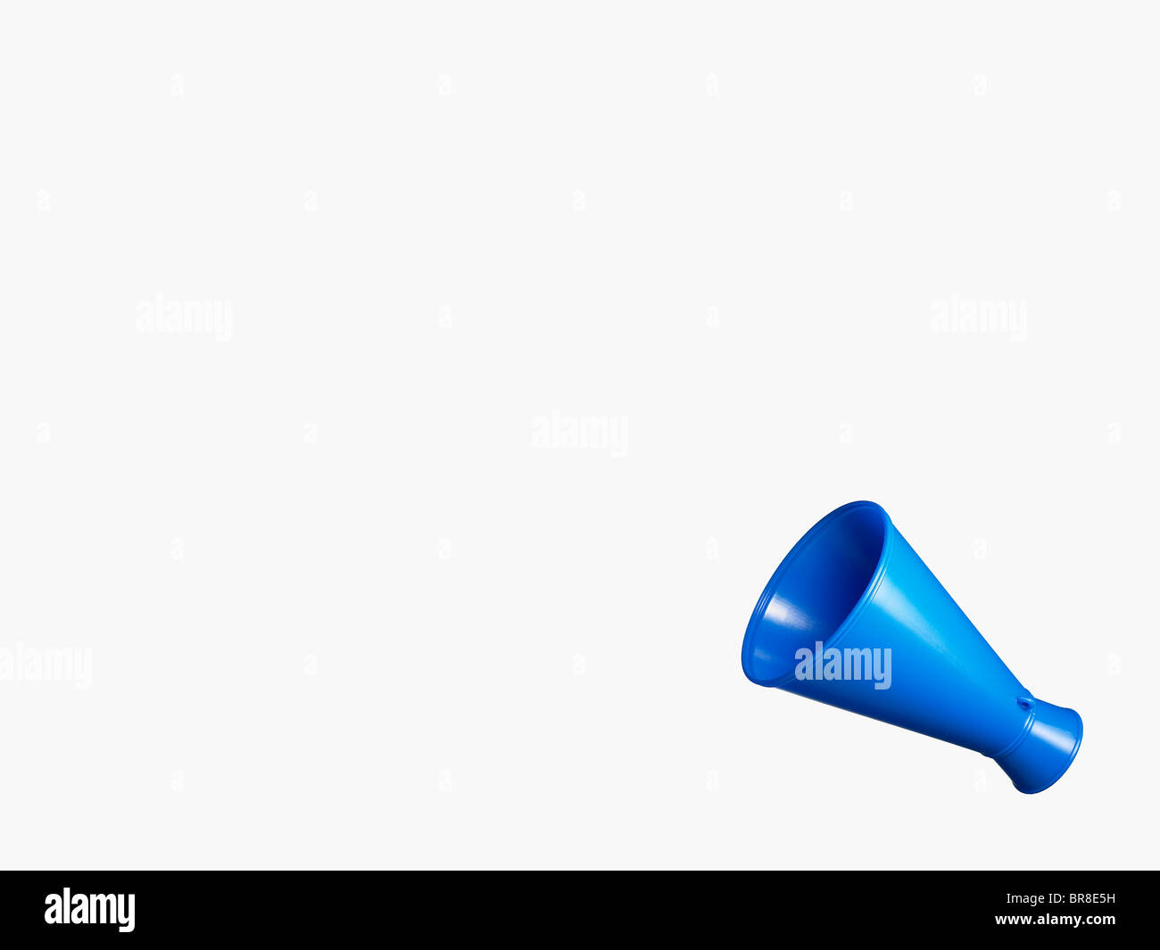 Blue megaphone on white hi-res stock photography and images - Alamy