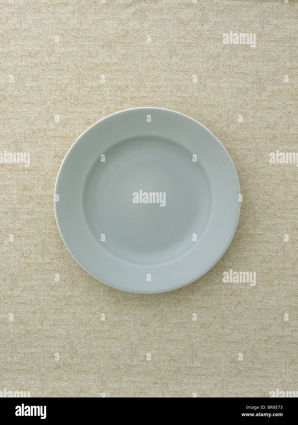 Plate, high angle view Stock Photo - Alamy