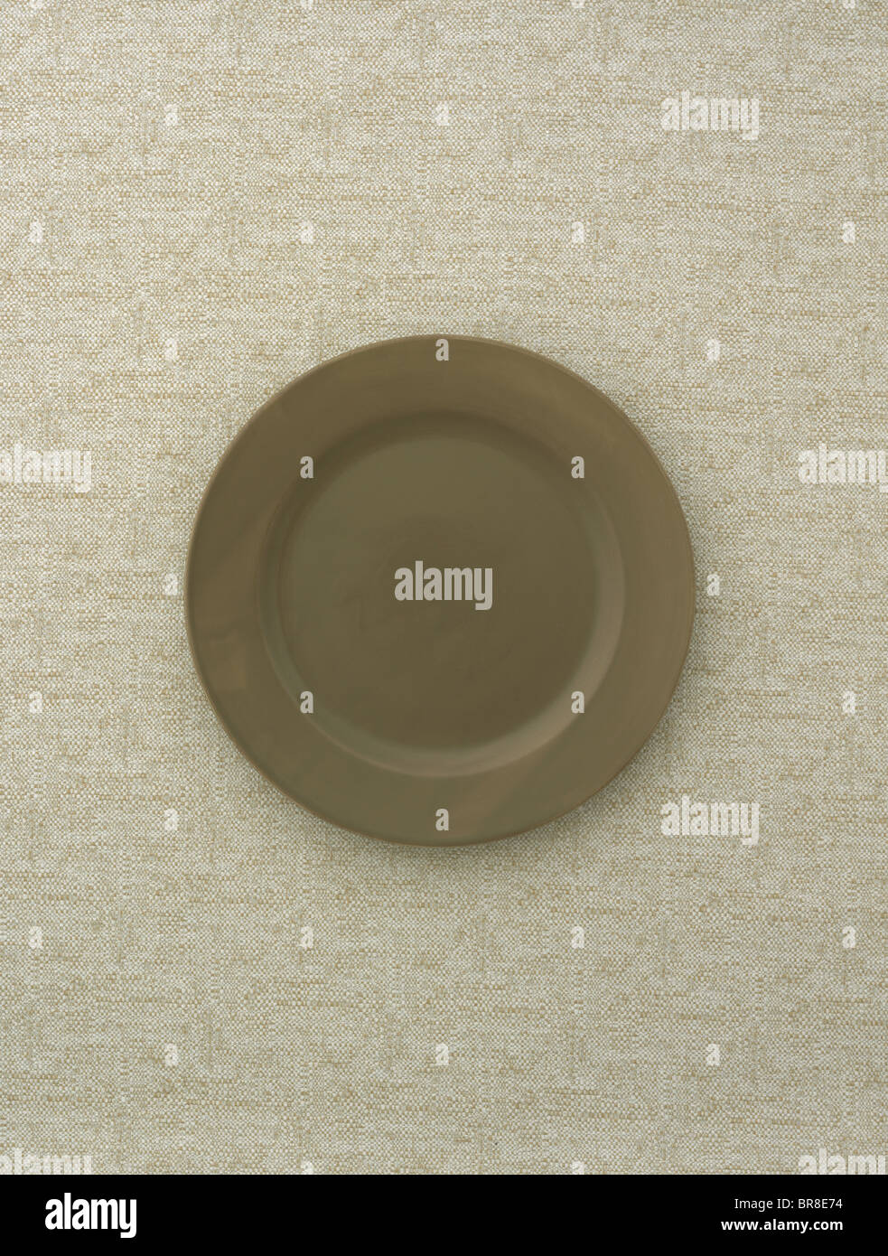 Plate, high angle view Stock Photo - Alamy