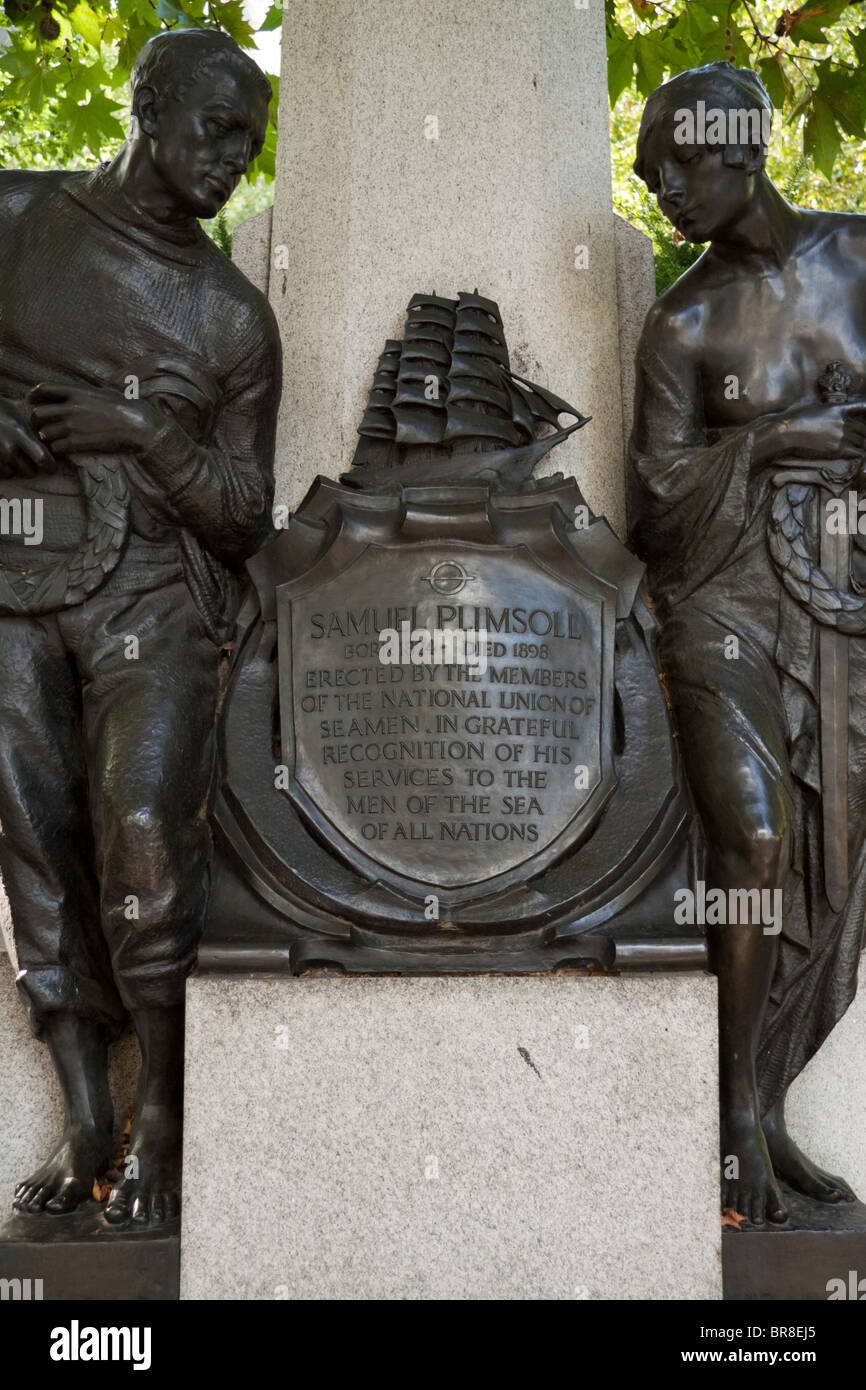 Samuel Plimsoll statue, Victoria Embankment, London, England, UK Stock ...