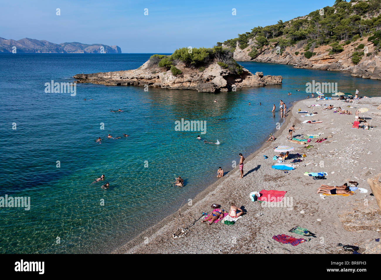 S´illot beach. Alcudia. Mallorca Island. Spain Stock Photo - Alamy