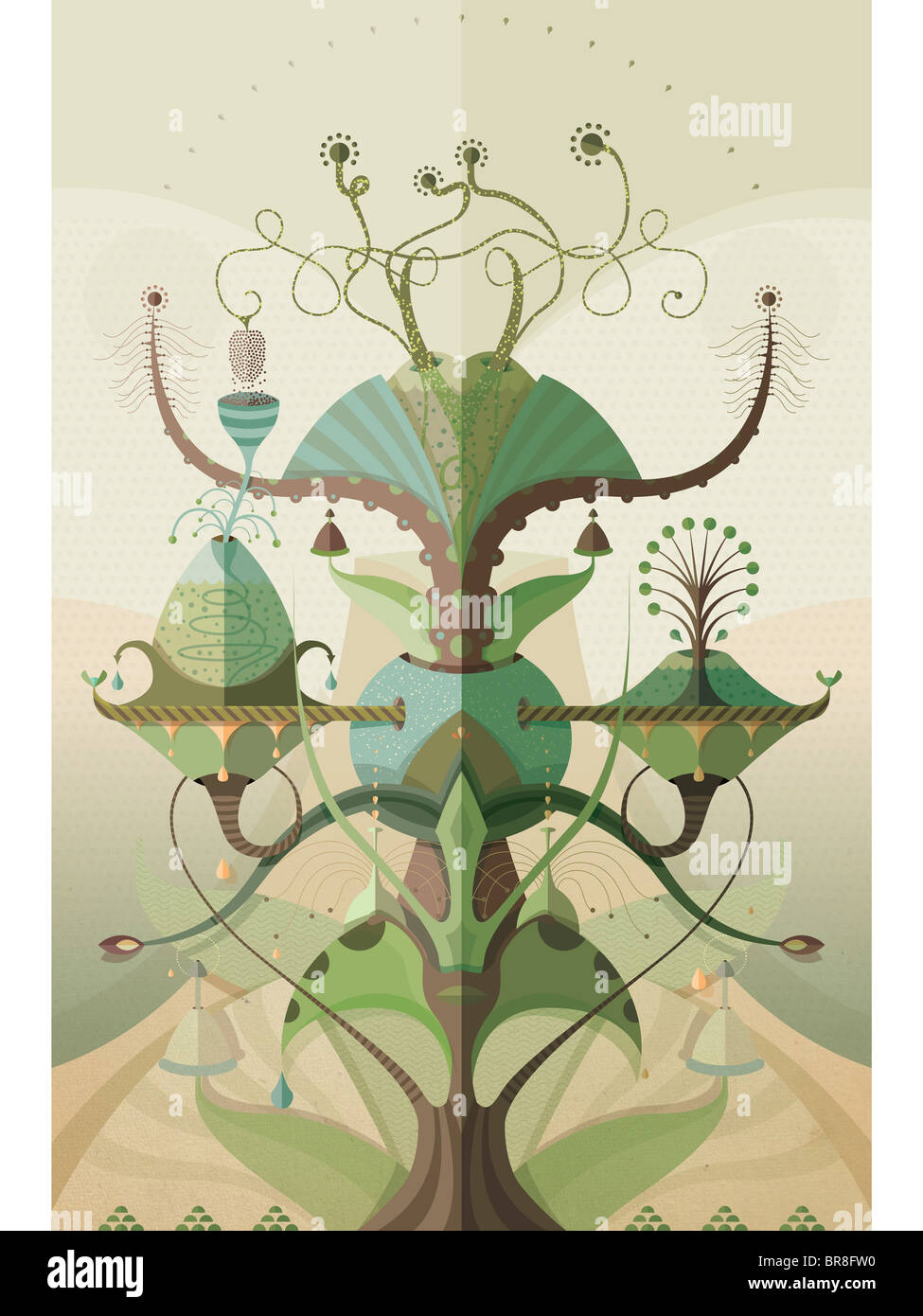 A whimsical fantasy tree Stock Photo - Alamy