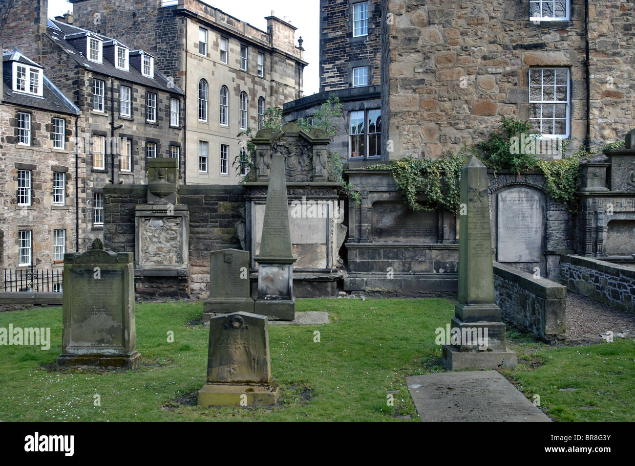 Part of the East Wall, looking out into Candlemaker Row, in Greyfriars ...