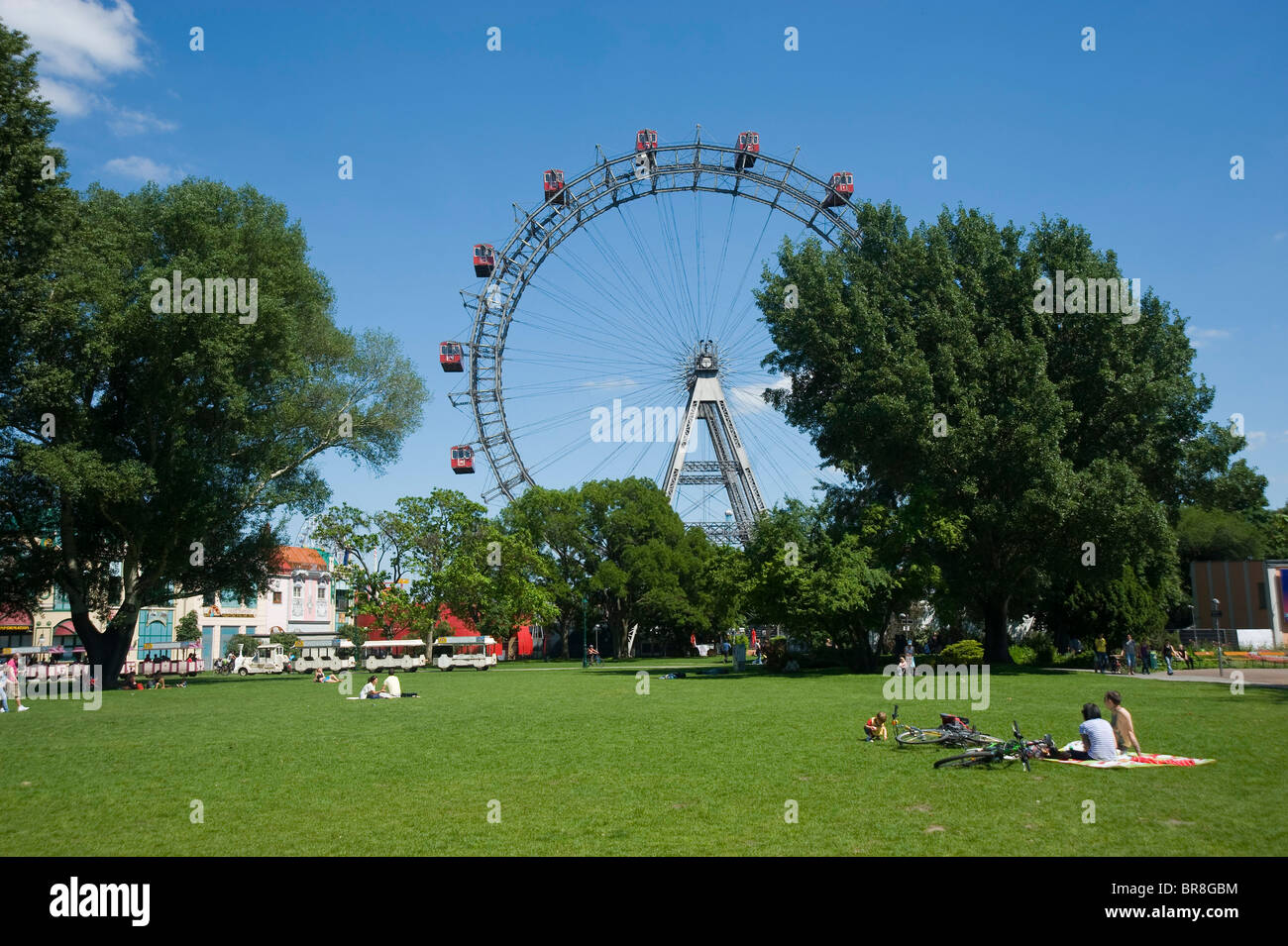 Wien, Prater, Riesenrad - Vienna, Prater, Giant Wheel Stock Photo - Alamy
