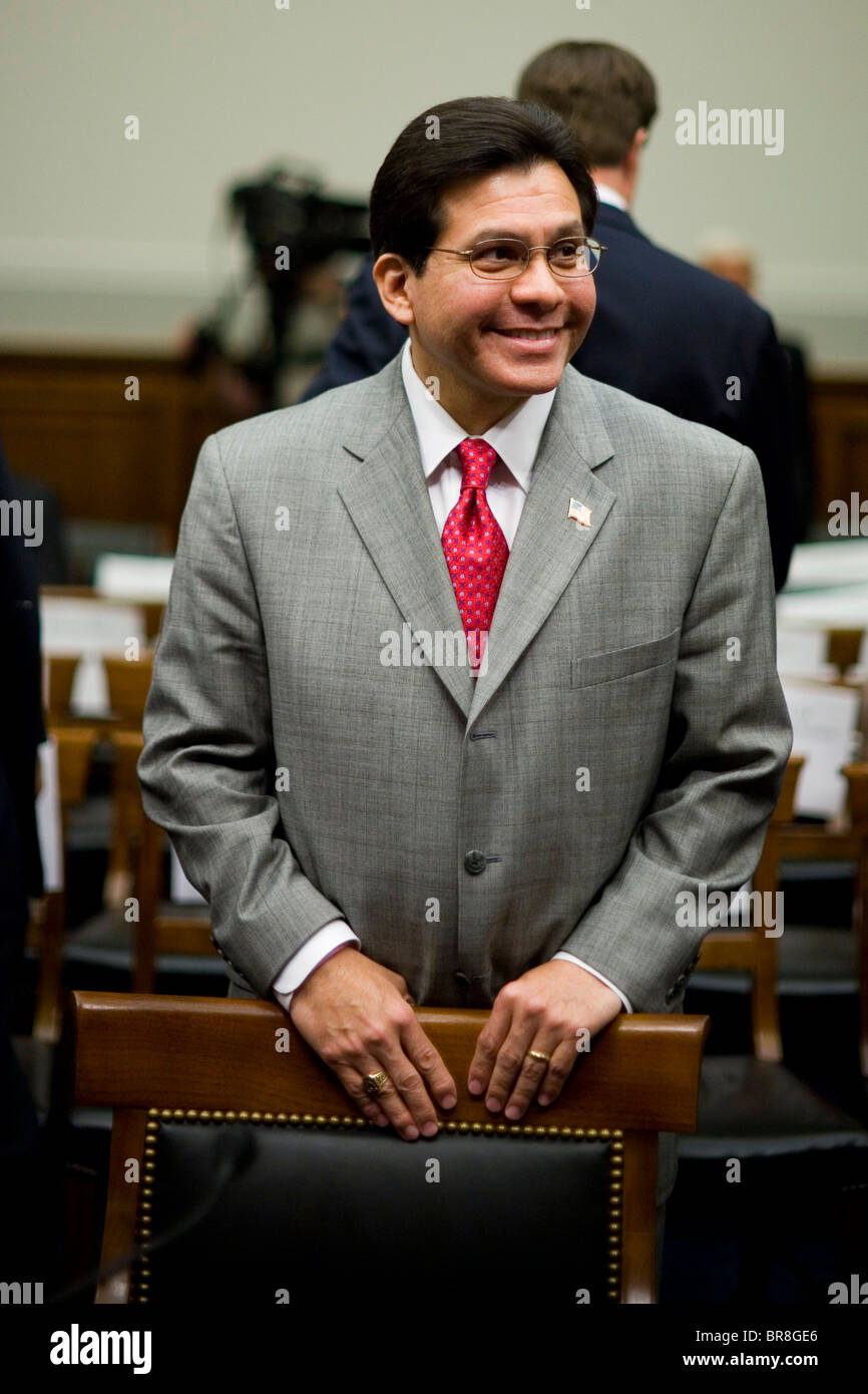 Attorney General Alberto Gonzales testifies in front of the House ...