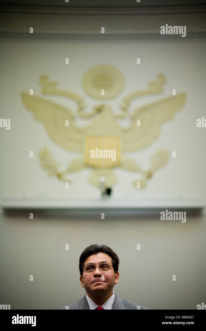 Attorney General Alberto Gonzales testifies in front of the House ...