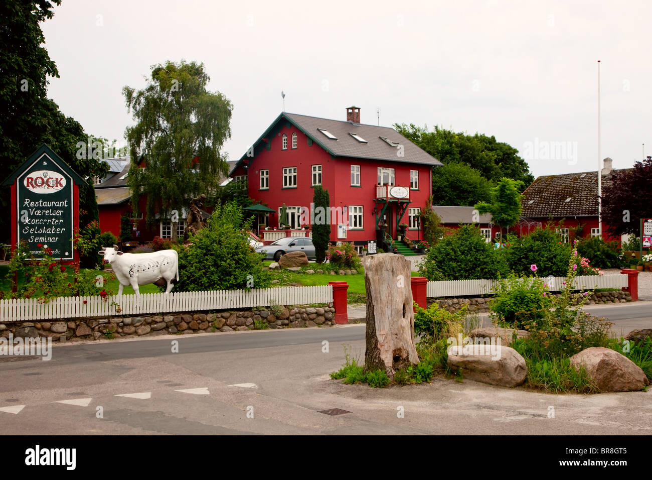 The famous Brundby Rock Hotel at Samsoe Denmark Stock Photo - Alamy
