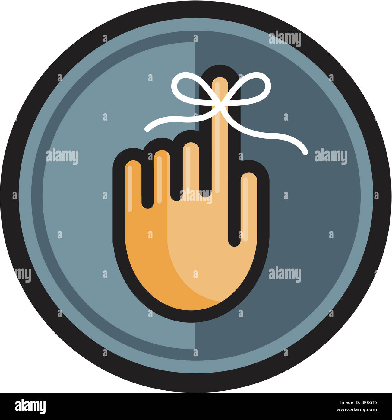 Reminder string tied around a finger Stock Photo - Alamy Reminder string tied around a finger Stock Photo - Alamy