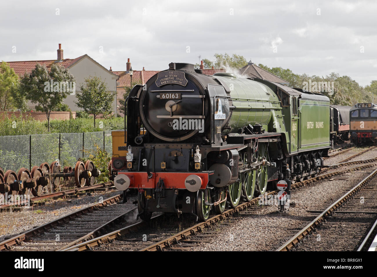 Tornado A1 steam engine no 60163 at Bishops Lydeard Stock Photo - Alamy