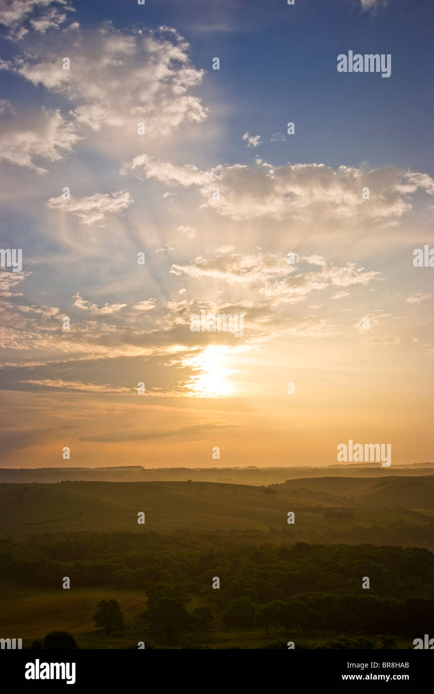 Ranch in the morning Stock Photo - Alamy