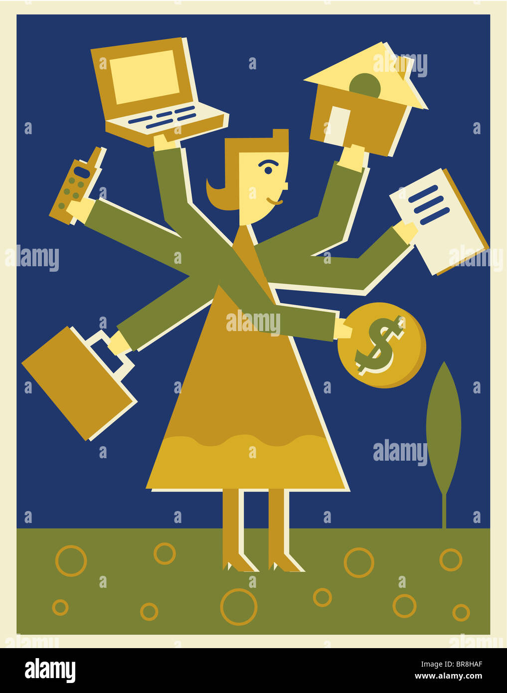 A woman balancing life and career Stock Photo - Alamy