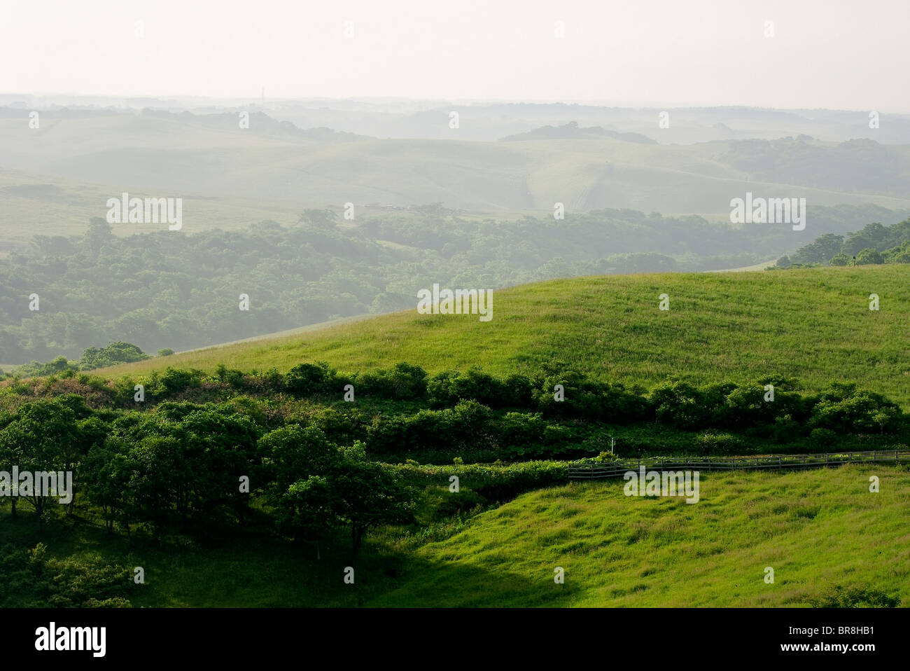 Ranch in the morning Stock Photo - Alamy