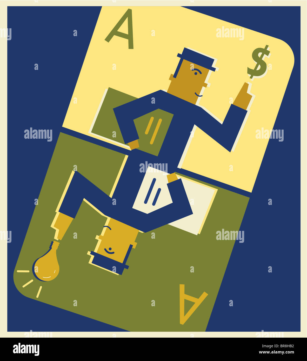 An illustration of an ace card Stock Photo - Alamy