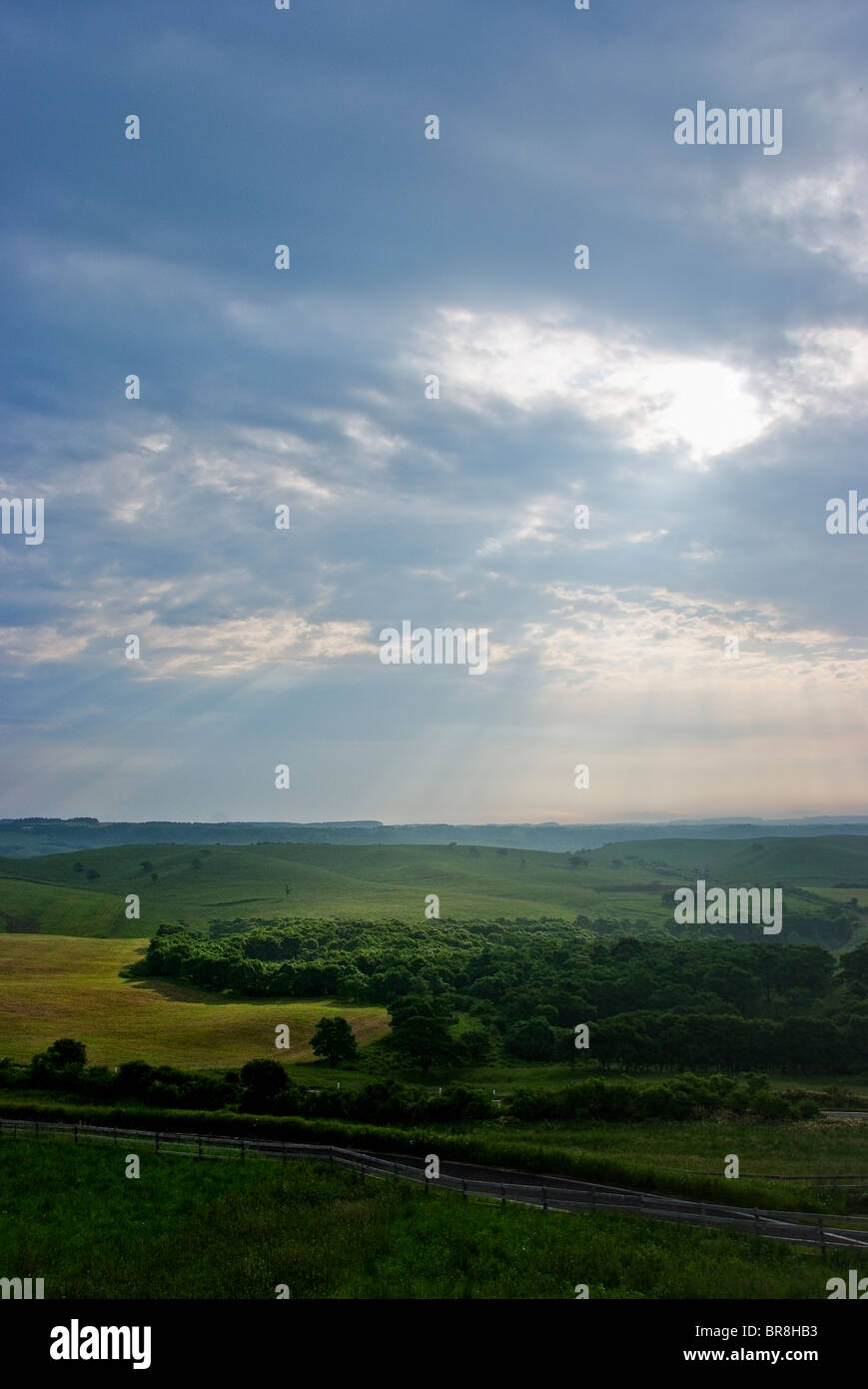 Ranch in the morning Stock Photo - Alamy