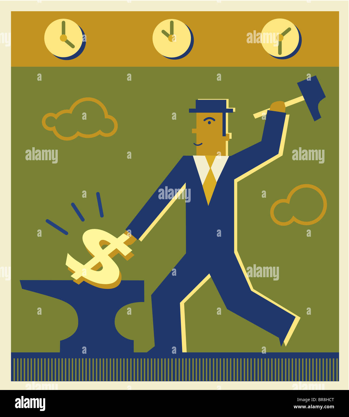 Chipping away at dollar sign hi-res stock photography and images - Alamy