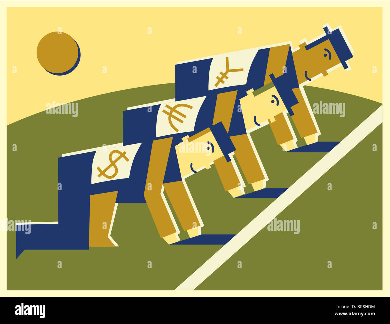 Globalisation cartoon hi-res stock photography and images - Alamy