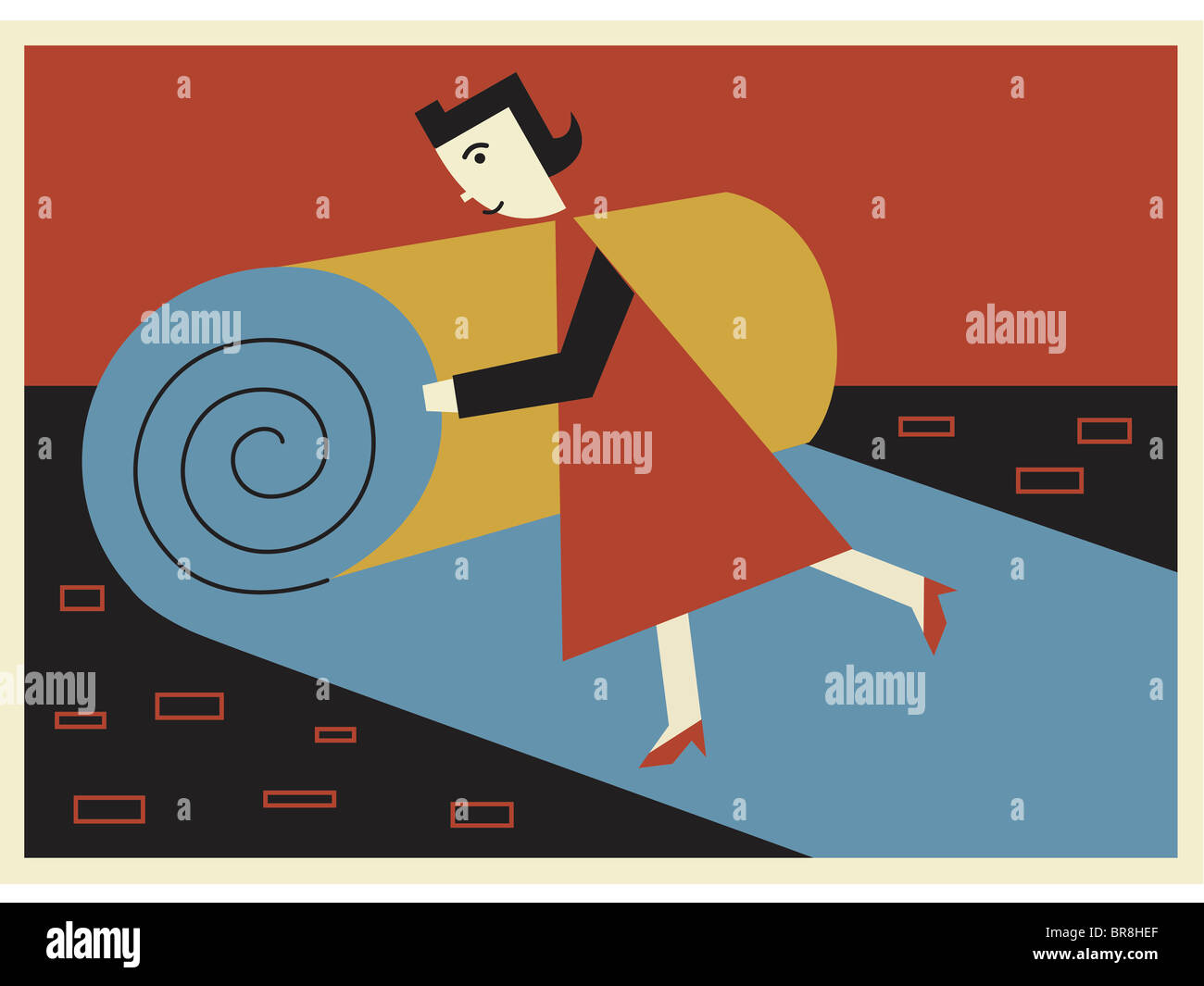 Rolling carpets hi-res stock photography and images - Alamy