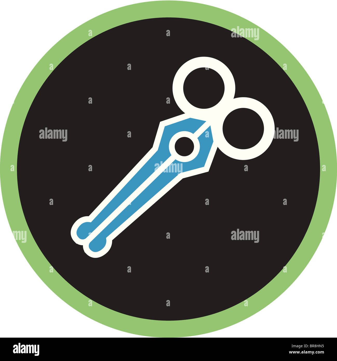 An illustration of a pair of safety scissors Stock Photo - Alamy