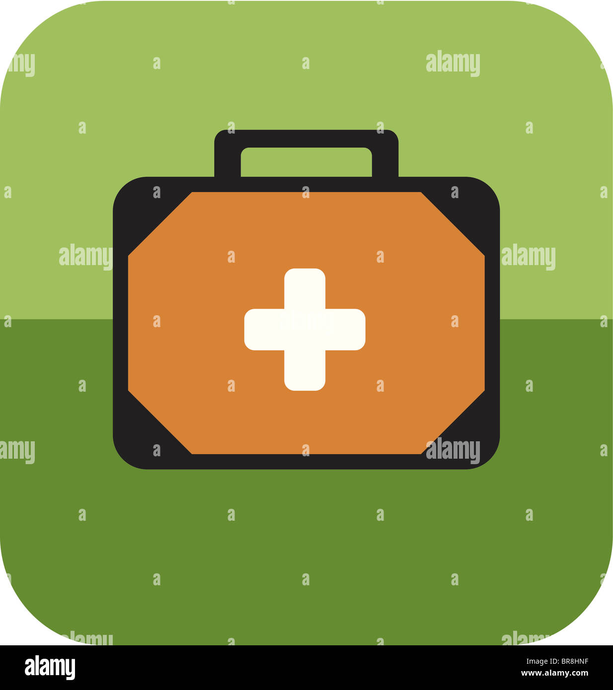 An orange first aid kit Stock Photo - Alamy