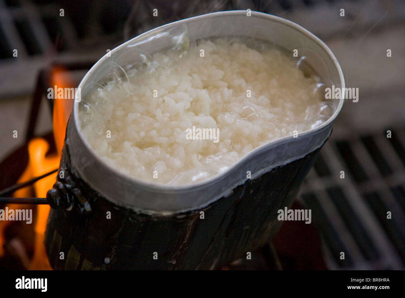 Pot of rice, close up Stock Photo - Alamy