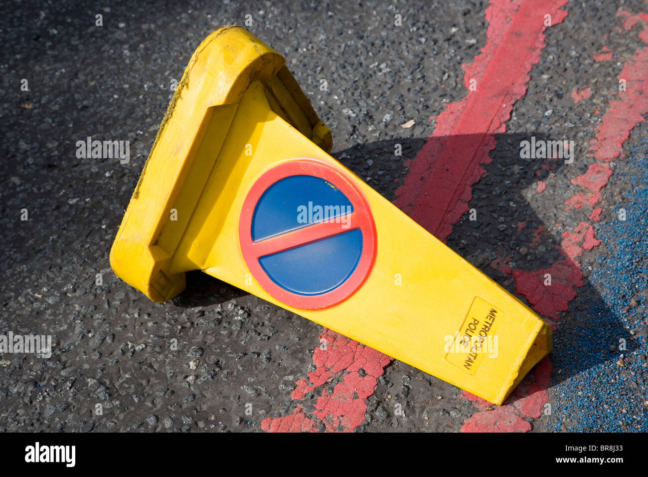 Yellow Police Cone High Resolution Stock Photography and Images - Alamy