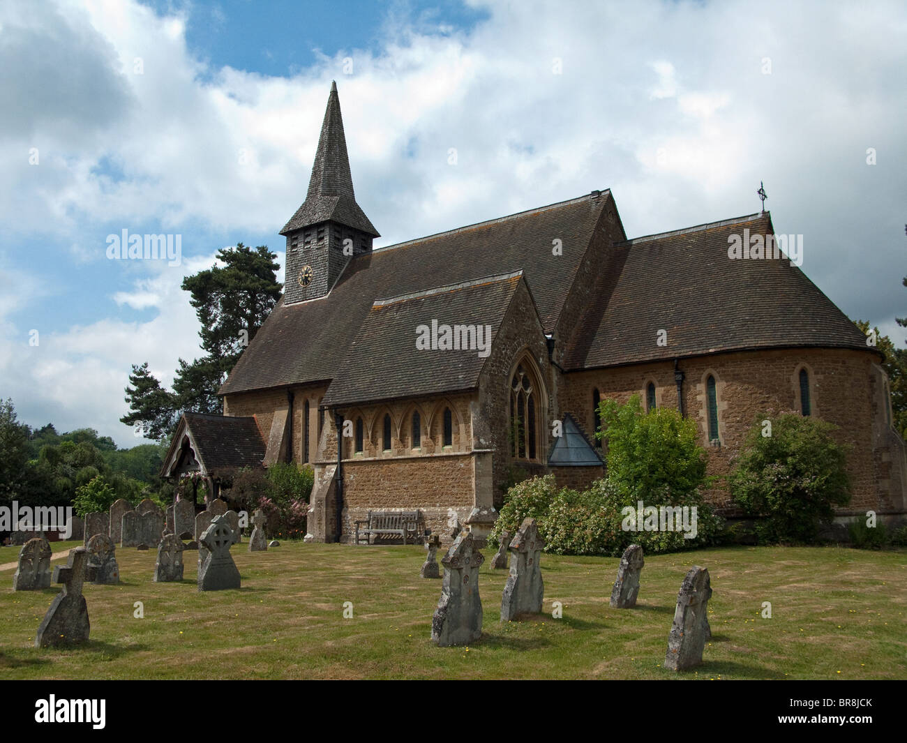 St Peter's Church in Hascombe in Surrey Stock Photo - Alamy