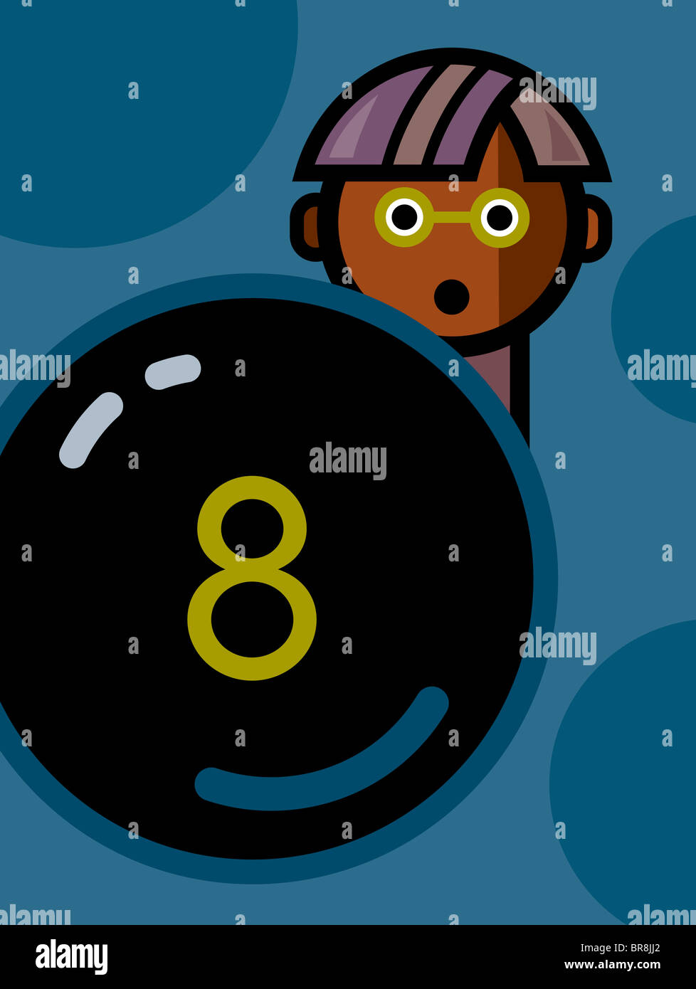 Cartoon eight ball hi-res stock photography and images - Alamy