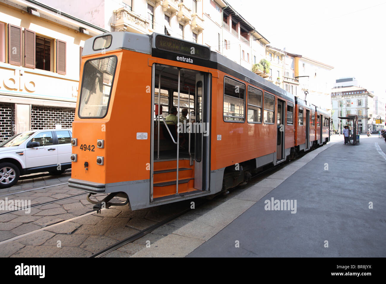 Cable Car in Milan Stock Photo - Alamy