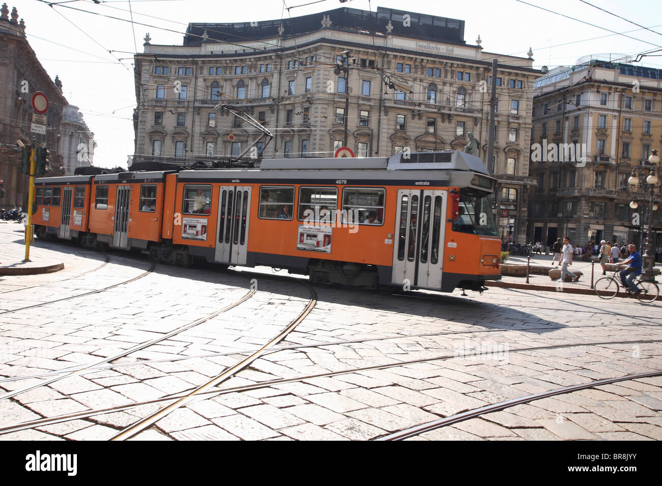Cable Car in Milan Stock Photo - Alamy