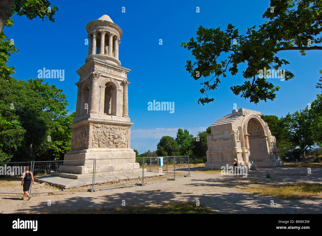 Glanum. Roman ruins. St Remy de Provence, France, Provence-Alpes-Cote-d ...