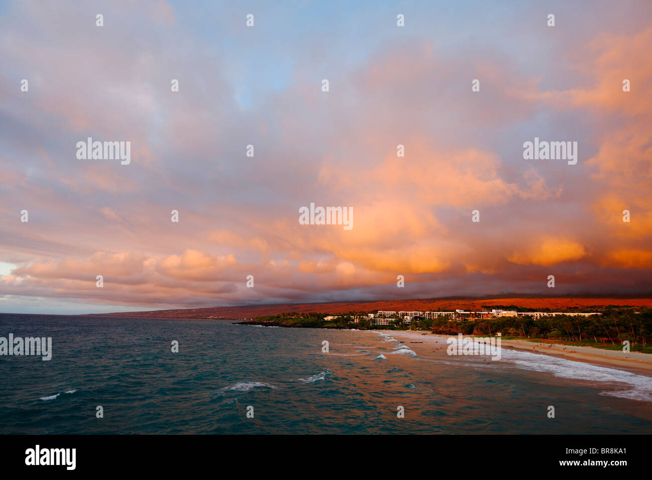 Sunset Sky Over the Beach, Hawaii, USA Stock Photo - Alamy