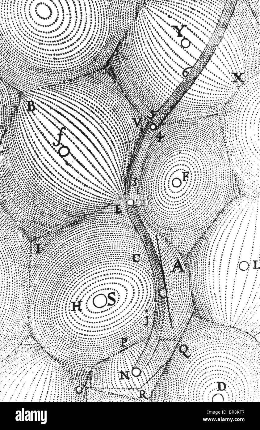 RENE DESCARTES (1596-1650) French mathematician. Illustration from his ...