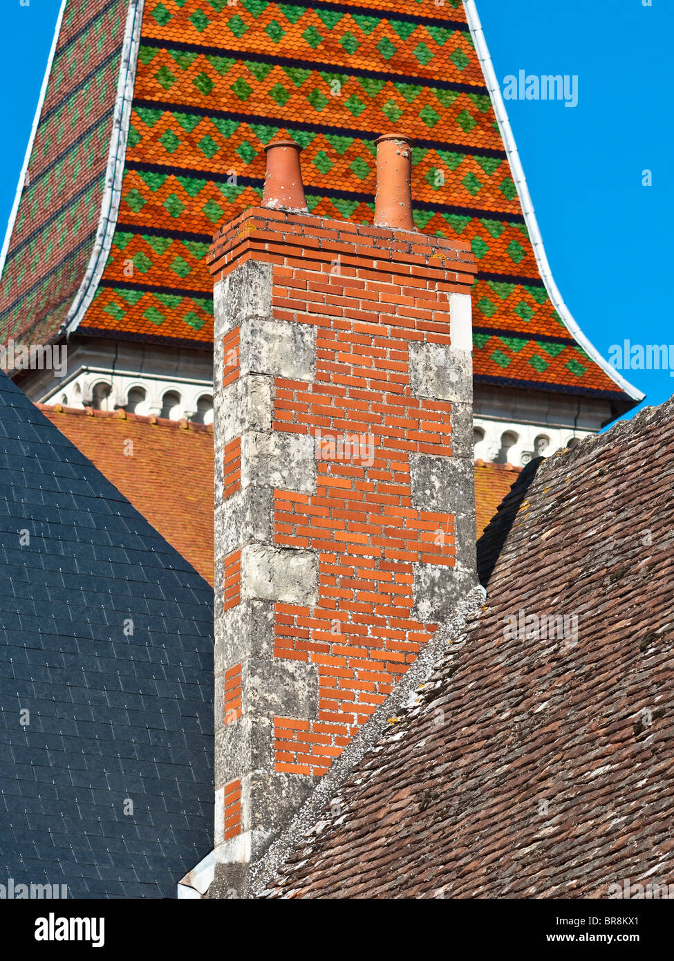 Chimney brick decorative stack hi-res stock photography and images - Alamy