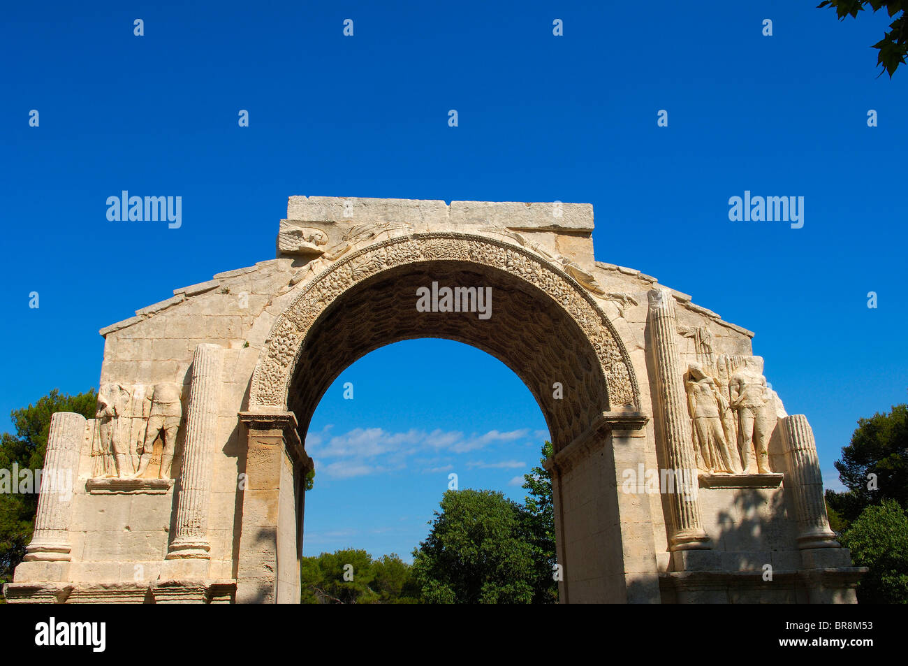 Glanum. Roman ruins. St Remy de Provence, France, Provence-Alpes-Cote-d ...
