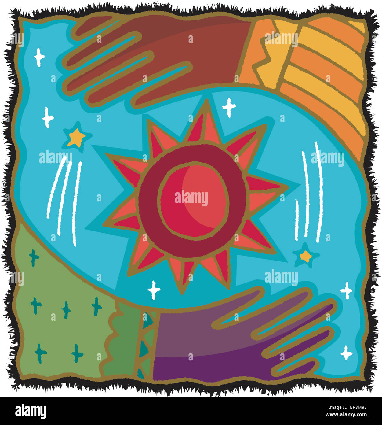 Hands wrapping around the sun hi-res stock photography and images - Alamy